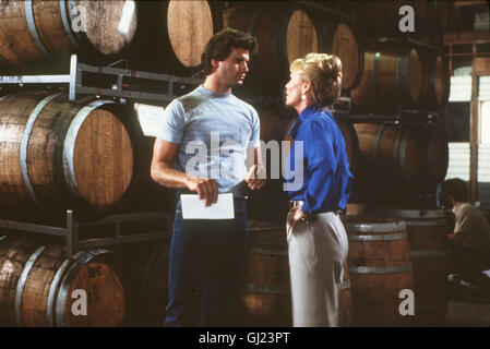 Falcon Crest Szene: JAMIE ROSE u. ROY THINNES Stock Photo - Alamy