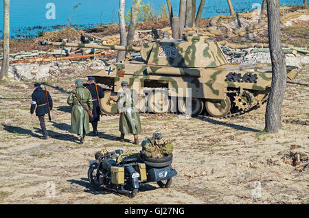 DNEPROPETROVSK, UKRAINE - October 29, 2013: German motorized infantry ...