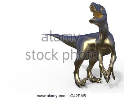3d Velociraptor dinosaur front view Stock Photo: 71249766 - Alamy