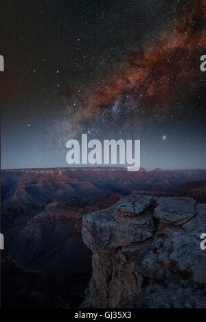 Grand Canyon Milky way stars Stock Photo - Alamy