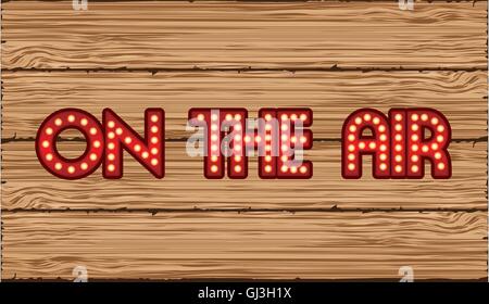 Illustration of showbiz lettered sign with light bulbs vector il Stock ...