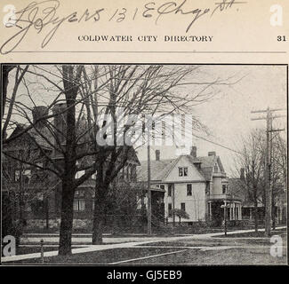 This 1912 directory provides a pictorial guide to the city of Coldwater ...