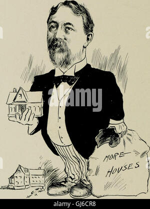 A 1900 collection of cartoons and caricatures depicting the citizens of ...