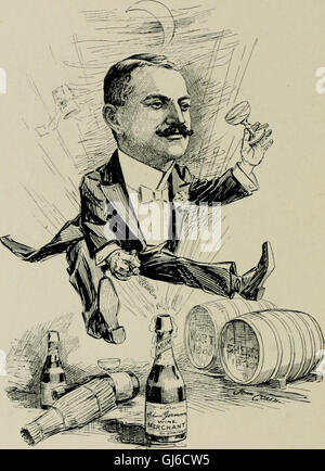 A 1900 collection of cartoons and caricatures portraying the citizens ...
