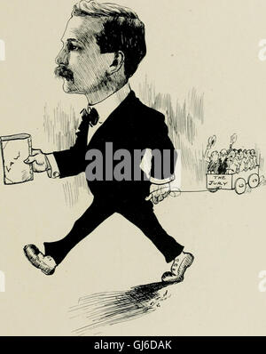 A 1900 collection of cartoons and caricatures portraying citizens of ...