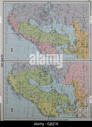 A 1915 atlas providing maps and explanatory text covering European ...
