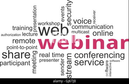 word cloud - web conferencing Stock Vector Image & Art - Alamy