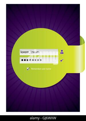 login banner template. login ribbon label sign Stock Vector Image & Art ...