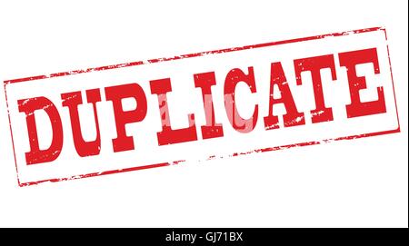 duplicate sign. duplicate grunge red stamp. Label Stock Vector Image ...