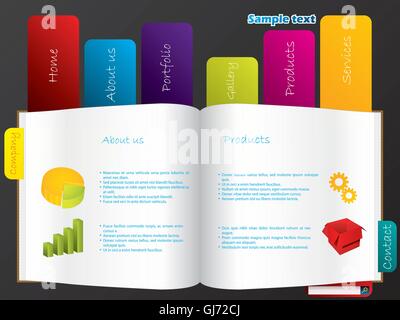 Labeled Website template 2 Stock Vector Image & Art - Alamy