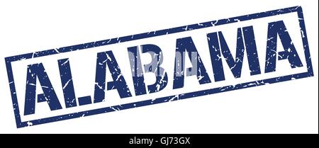 Alabama blue square stamp Stock Vector Image & Art - Alamy