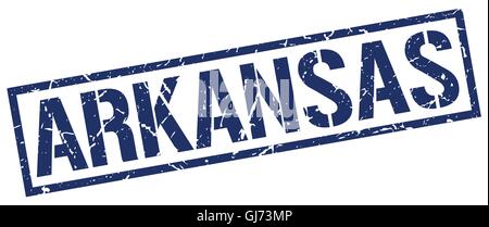 Arkansas blue square stamp Stock Vector Image & Art - Alamy