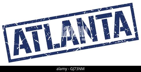 Atlanta blue square stamp Stock Vector Image & Art - Alamy
