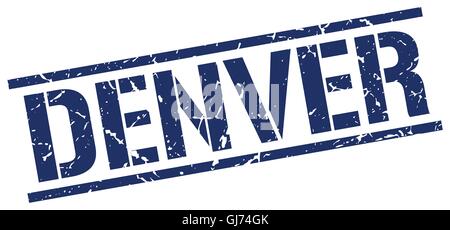Denver blue square stamp Stock Vector Image & Art - Alamy