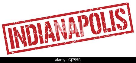 Indianapolis red square stamp Stock Vector Image & Art - Alamy