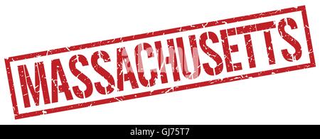 Massachusetts red square stamp Stock Vector Image & Art - Alamy