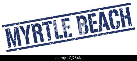 Myrtle Beach blue stamp isolated on white background Stock Vector Image ...