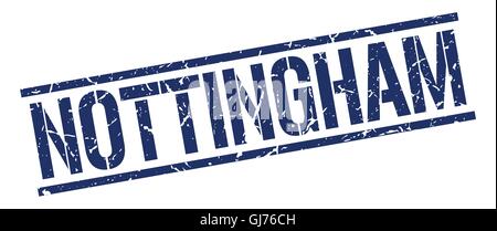 Nottingham blue square stamp Stock Vector Image & Art - Alamy