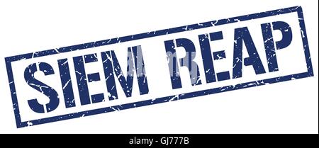 Siem Reap blue square stamp Stock Vector Image & Art - Alamy