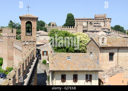 View of Gradara castle on Marche, Italy Stock Photo - Alamy