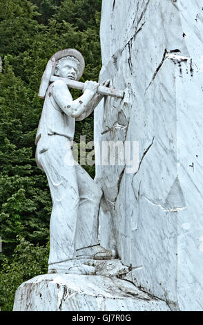 Representation of the marble mining Stock Photo - Alamy