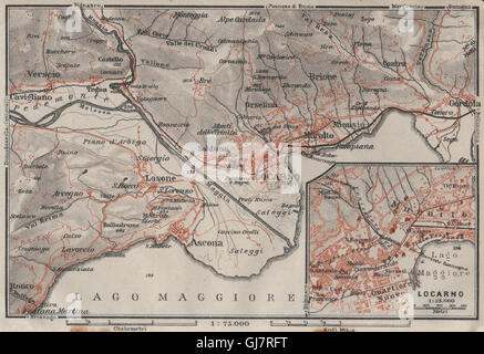 LOCARNO area. Losone Gordola Muralto Brione. Switzerland Suisse Schweiz ...