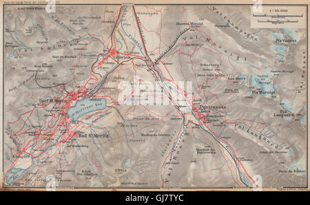 ST MORITZ & PONTRESINA. Celerina Cresta Piz Vadret/Muraigl/Languard ...