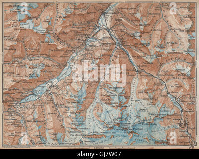 UPPER ENGADINE. St Moritz Celerina Pontresina Sils-Maria Bernina Range ...