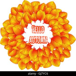 Autumn seasonal banner. Greeting card. Calligraphy and lettering ...