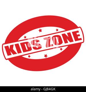 kids zone stamp. kids zone rectangular sign isolated on transparent ...