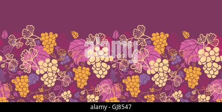 Grape Vines Border Vector Illustration Stock Vector Image & Art - Alamy