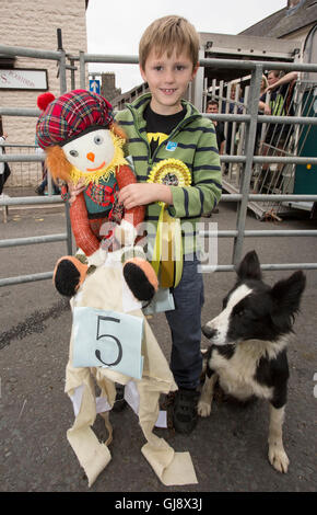 Moffat, Scotland. 14th August, 2016. Moffat sheep racing 2016: Sheep ...
