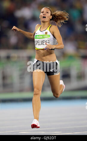 Ruth Sophia Spelmeyer of Germany competes the women's 4 x 400 Relay ...