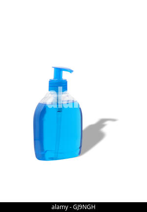 Blue liquid soap Stock Photo - Alamy
