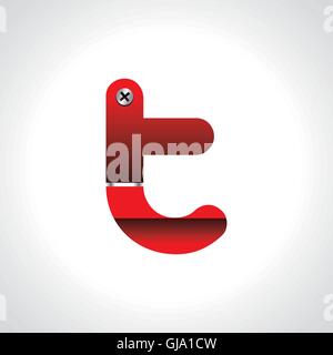 Red shiny alphabet Stock Vector Image & Art - Alamy