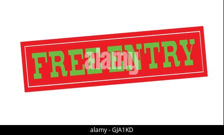 free entry stamp. free entry rectangular sign isolated on transparent ...