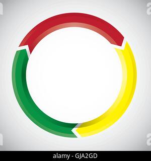 Colorful circular arrow chart diagram. Vector illustration Stock Vector ...