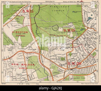 SW LONDON. Wimbledon Common Cottenham Park Malden Coombe Hill. BACON ...