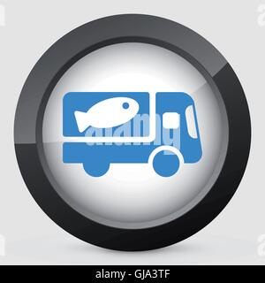 Fish van icon concept Stock Vector Image & Art - Alamy