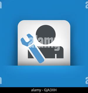 Worker concept symbol icon Stock Vector Image & Art - Alamy