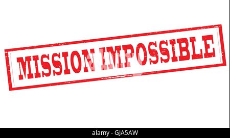 impossible sign. impossible grunge red stamp. Label Stock Vector Image ...