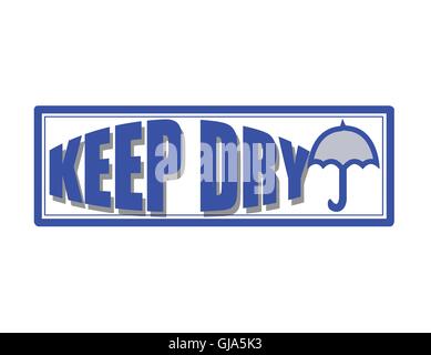 Keep Dry Vector Sign Stock Vector Image & Art - Alamy