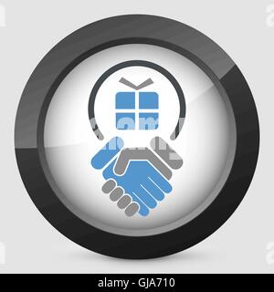 Handshake for gift Stock Vector Image & Art - Alamy