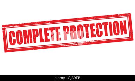 protection stamp. protection sign. round grunge label Stock Vector ...