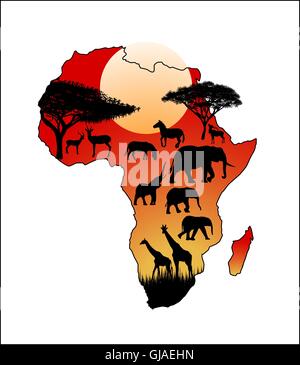 Wild africa animals Stock Vector Image & Art - Alamy