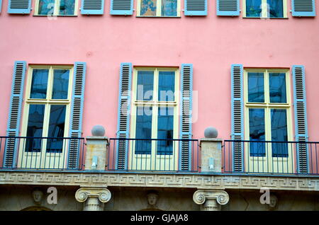 neoclassicism with windows facade in central berlin Stock Photo - Alamy