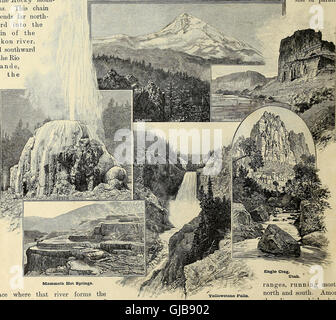 A 1899 textbook on advanced geography, covering various global regions ...