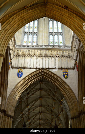 Saints Statues inside York Minster Cathedral Church; England; UK Stock ...