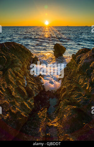 Sunset Razanj Croatia. Beautiful nature and landscape photo. Nice warm ...