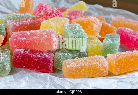 Multicolor Fruit Jelly Stock Photo - Alamy